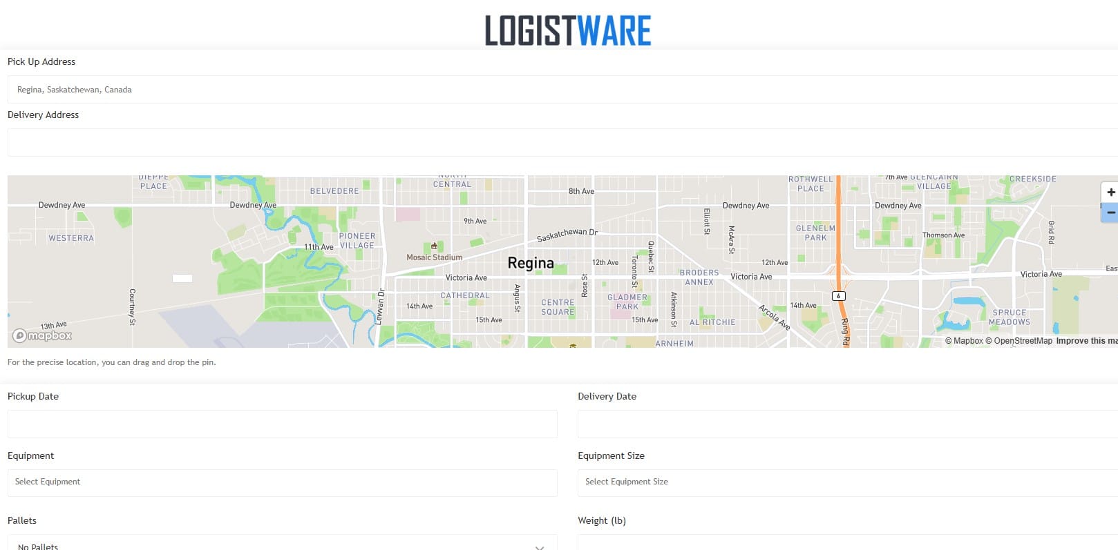 Regina Load Board - Logistware Freight Board